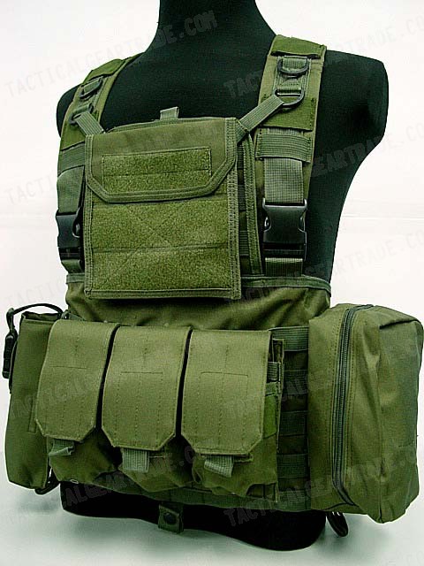 FSBE LBV Load Bearing Molle Assault Vest OD for $26.24 Tacticalgeartrade-uk