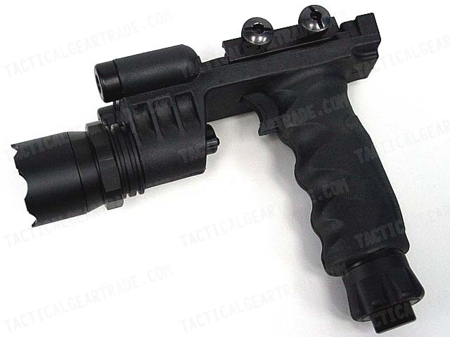 Tactical LED Weapon Light Foregrip Flashlight with Green Laser for $102 ...
