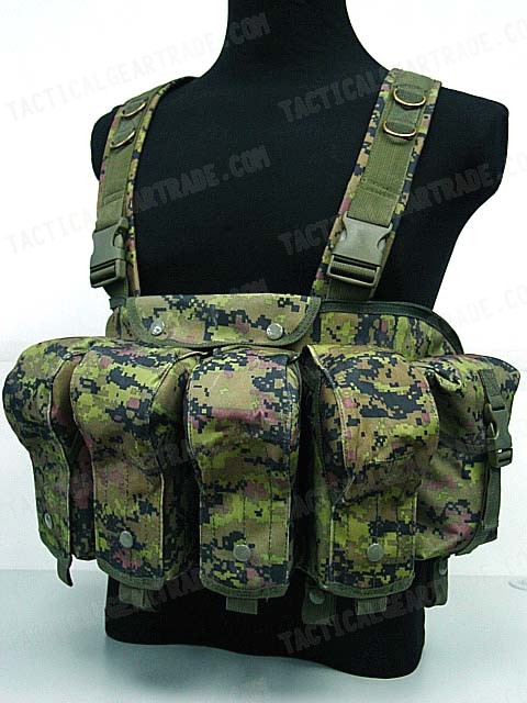 AK Magazine Chest Rig Carry Vest CADPAT Digital Woodland Camo for $18. ...