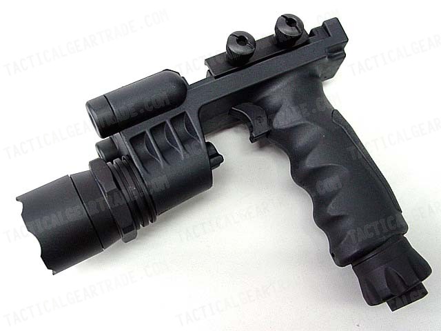 Tactical LED Weapon Light Foregrip Flashlight with Red Laser for $72.99 ...