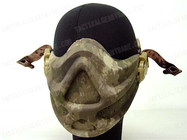 Light Weight Neoprene Hard Foam Half Face Mask A-TACS Camo for $22.04 ...