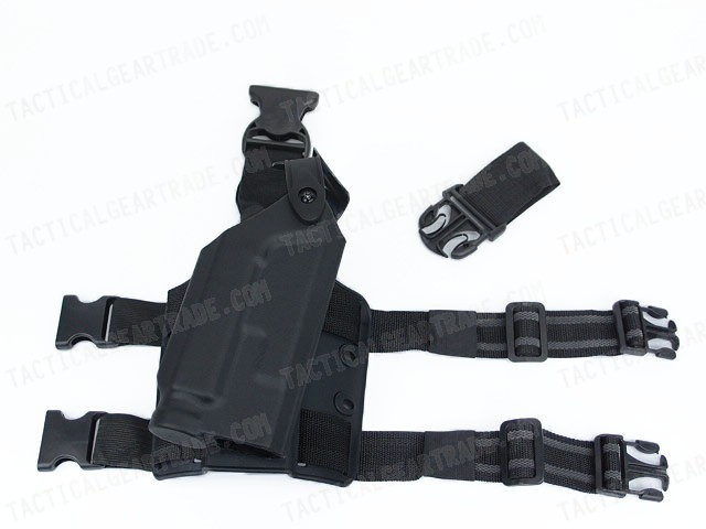 SFL 6305 Deluxe Drop Leg Colt 1911 w/Flashlight RH Holster BK for $47. ...