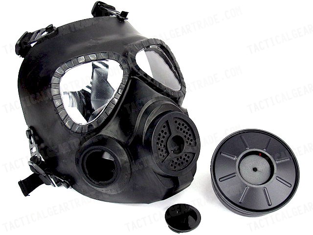 Full Face Dummy Gas Mask with Fan Ventilation Black for $20.99 ...