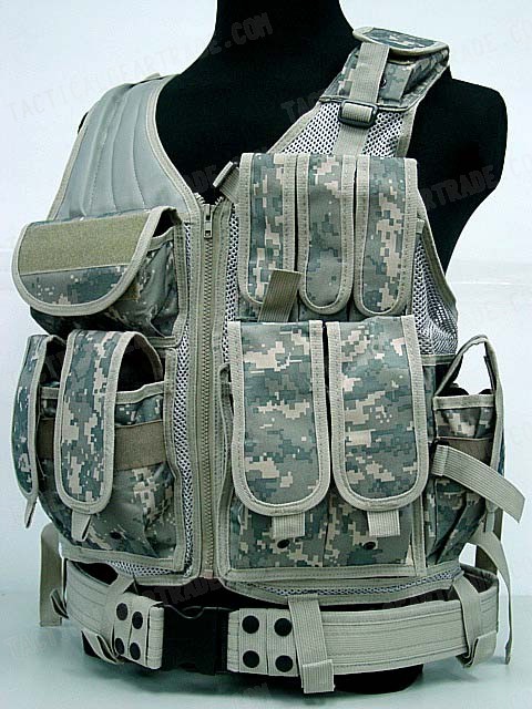 Airsoft Tactical Hunting Combat Vest Digital ACU Camo for $31.49 ...