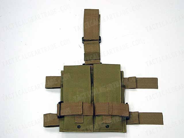 Double Magazine Drop Leg Pouch Coyote Brown for $7.34 Tacticalgeartrade-uk