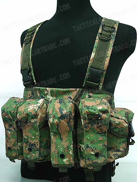 AK Magazine Chest Rig Carry Vest Digital Camo Woodland for $17.84 ...