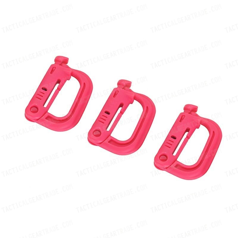 Grimloc D-Ring Locking Molle Carabiner 4pcs Pack Pink for $6.29 ...